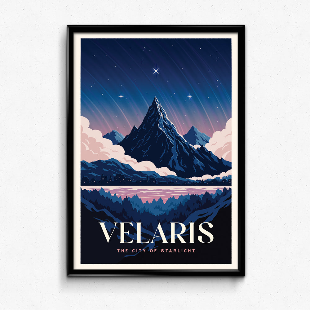 Velaris ACOTAR Travel Poster – Sylvan Design Co.