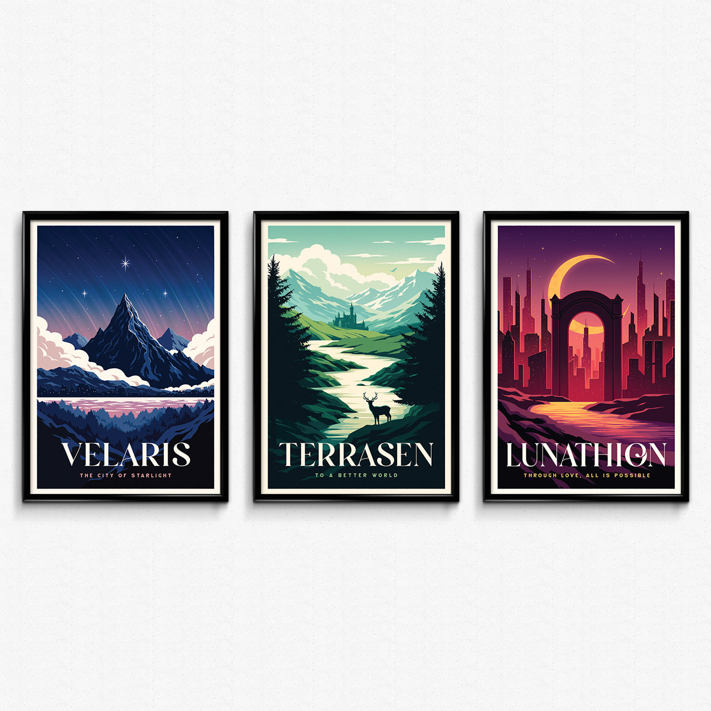 SJM Universe Travel Poster Bundle – Sylvan Design