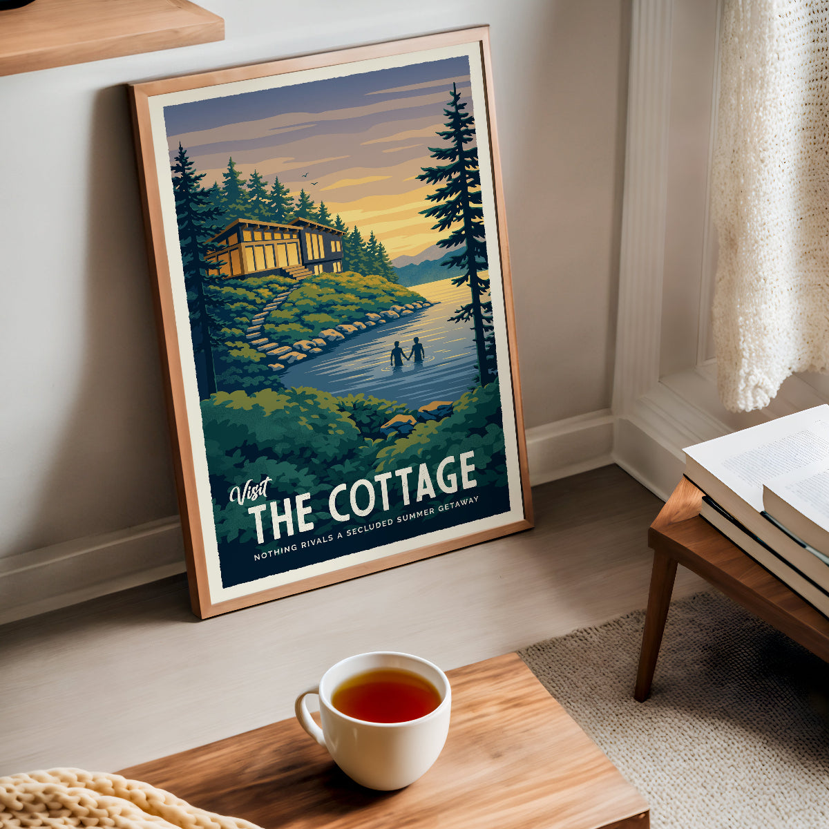 The Cottage Travel Poster – Sylvan Design