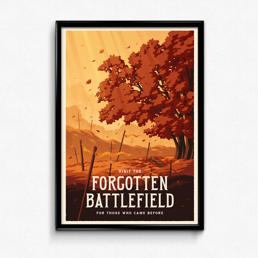 Forgotten Battlefield Travel Poster – Sylvan Design