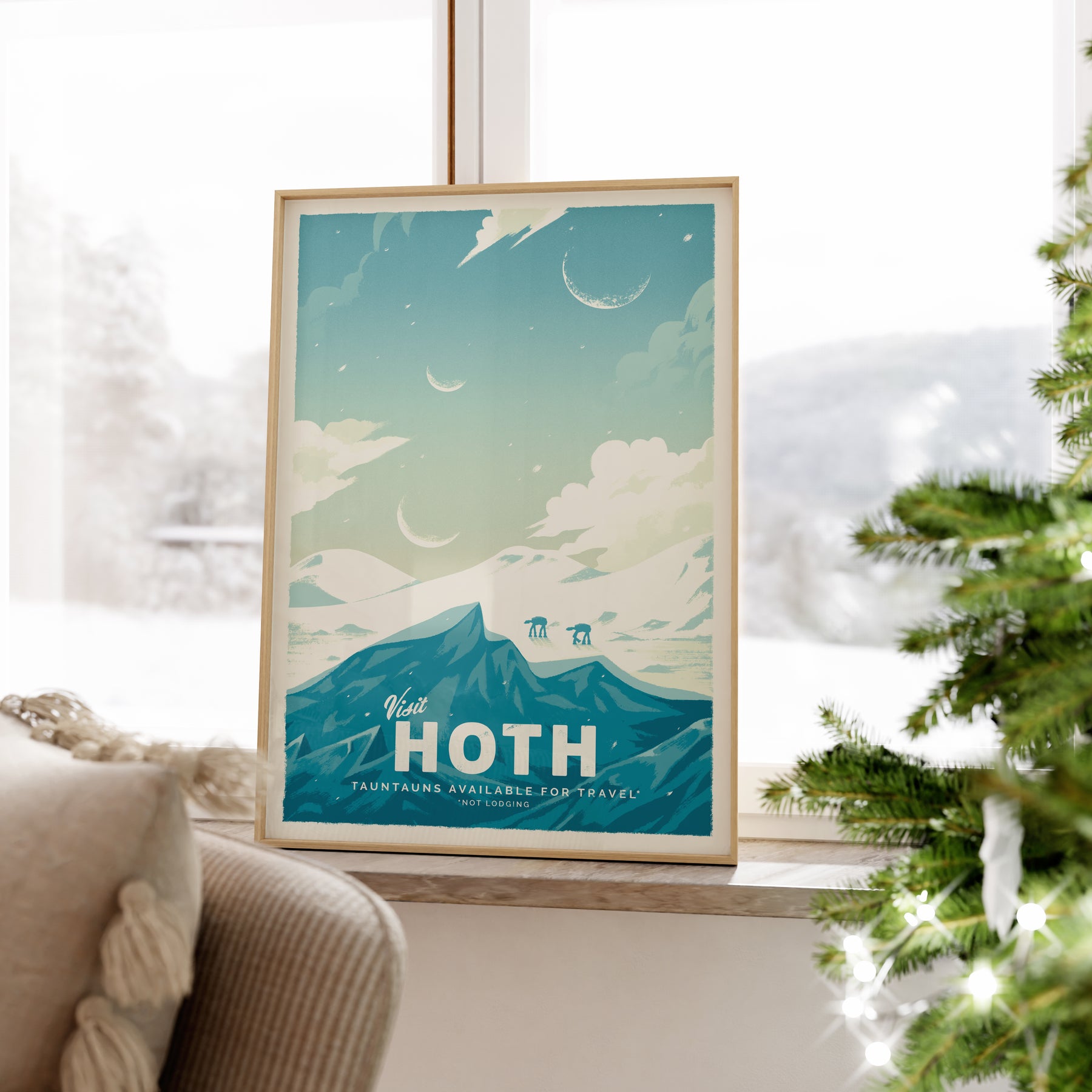 Hoth Retro Travel Poster – Sylvan Design