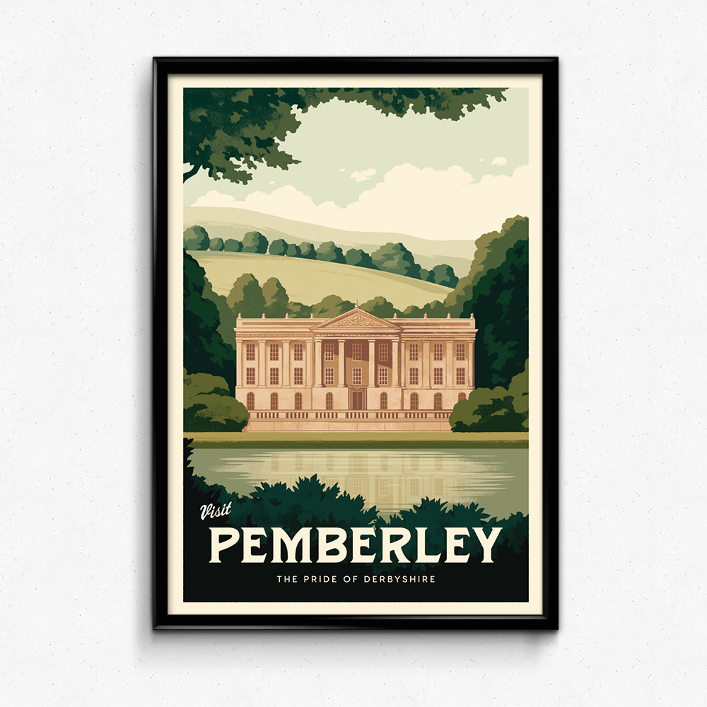 Pemberley Travel Poster – Sylvan Design