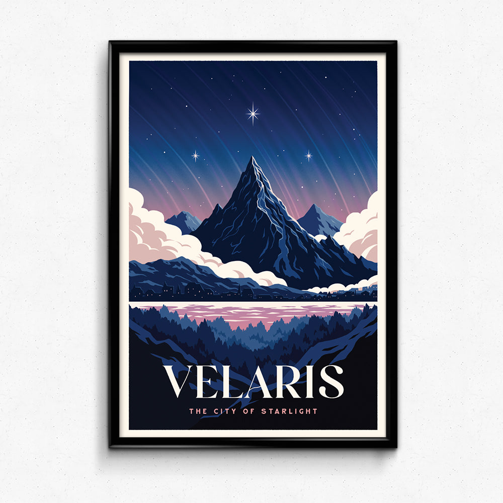 Velaris ACOTAR Travel Poster – Sylvan Design Co.