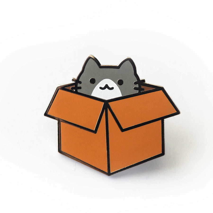 Box Cat Enamel Pin – Sylvan Design