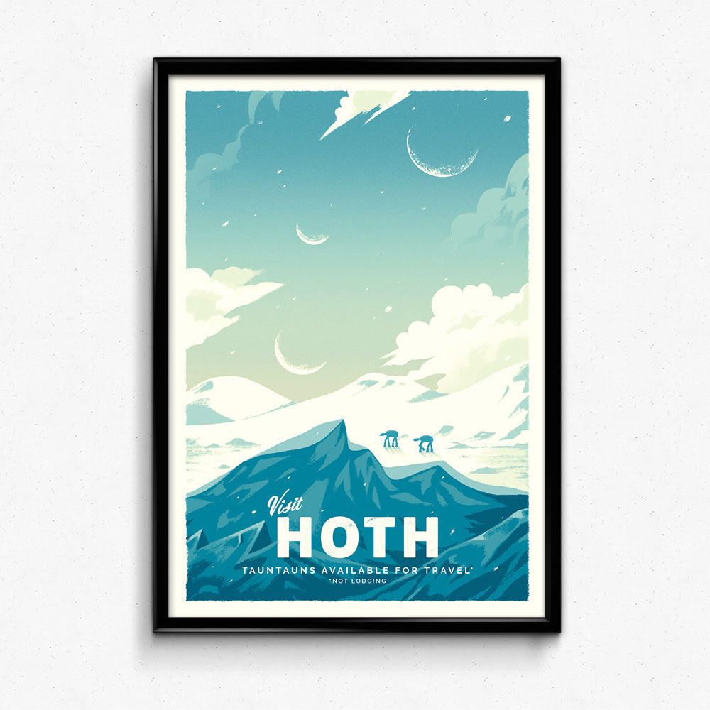 Hoth Retro Travel Poster – Sylvan Design Co.