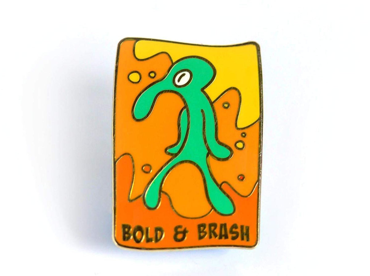 Squidward Bold & Brash Enamel Pin – Sylvan Design Co.