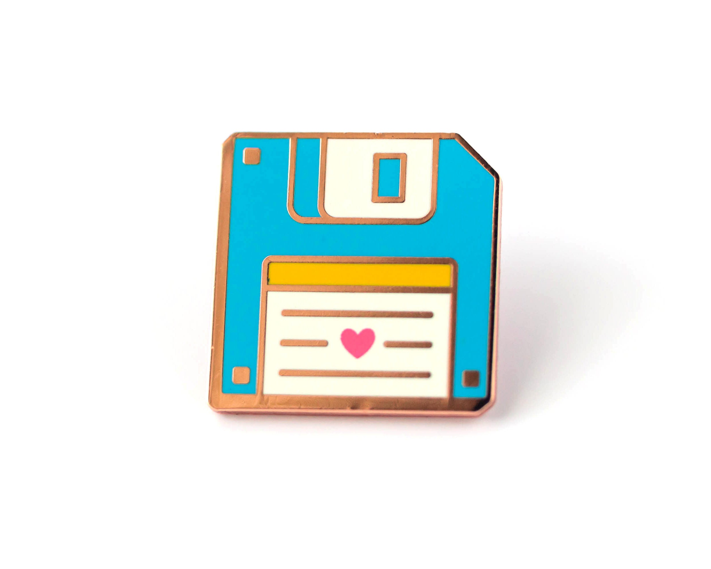 Floppy Disk Retro Enamel Pin – Sylvan Design Co.